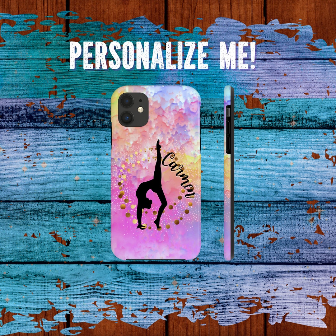 Personalized Rainbow Gymnastics Phone Case for Women Girls - Etsy
