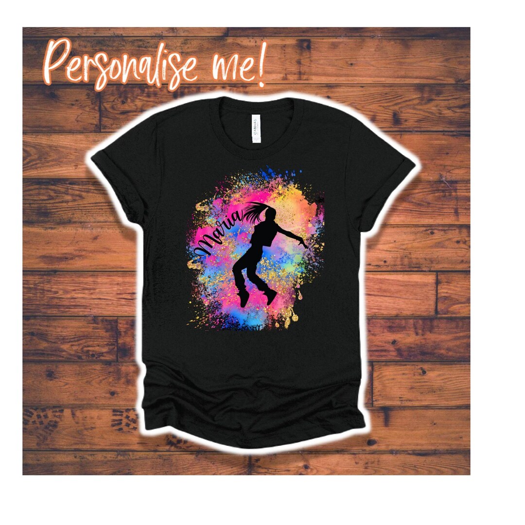 Girls Modern Dance Birthday Shirt Fully Personalized, Customised Hip ...