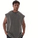 Oversized Men's Acid Wash Tank Tops, Distressed Tank Tops for Men ...