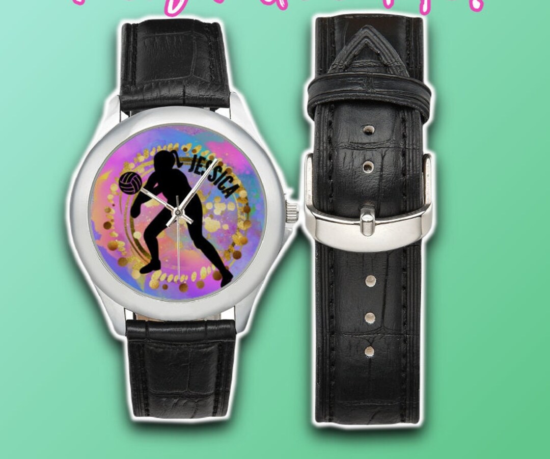 Personalized Volleyball Watch for Women and Girls, Volleyball Jewellery ...