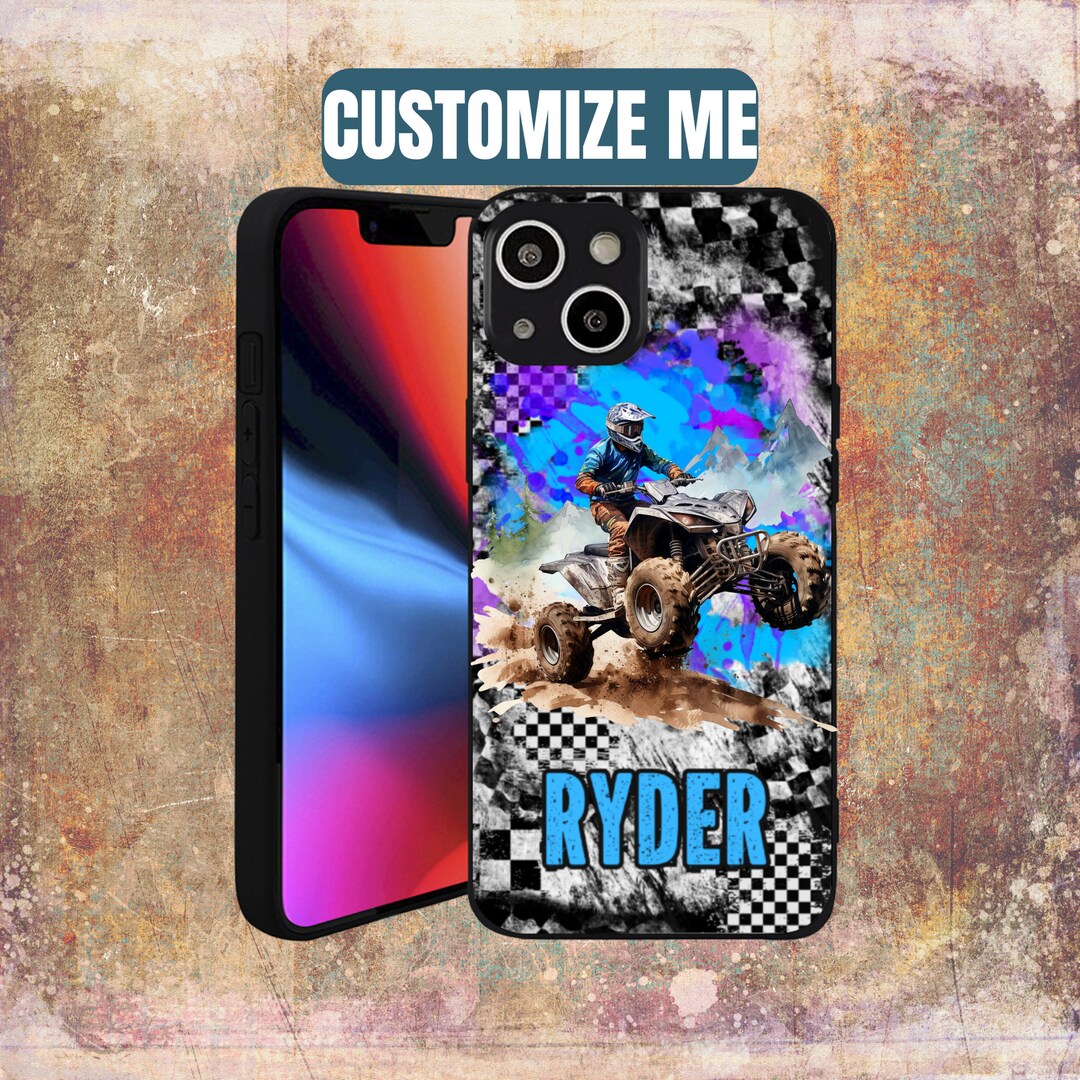 Personalized Quad Bike Phone Case for Kids and Teens, ATV Phone Case ...
