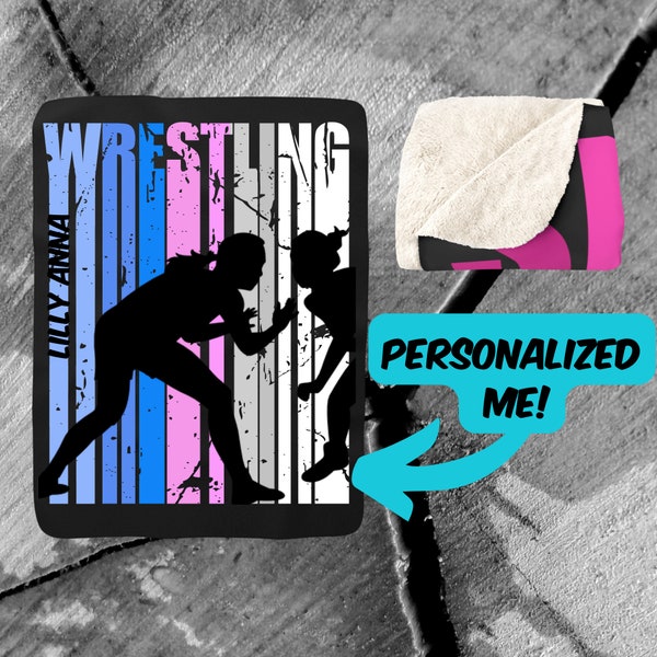 Wrestling Girl Blanket - Etsy