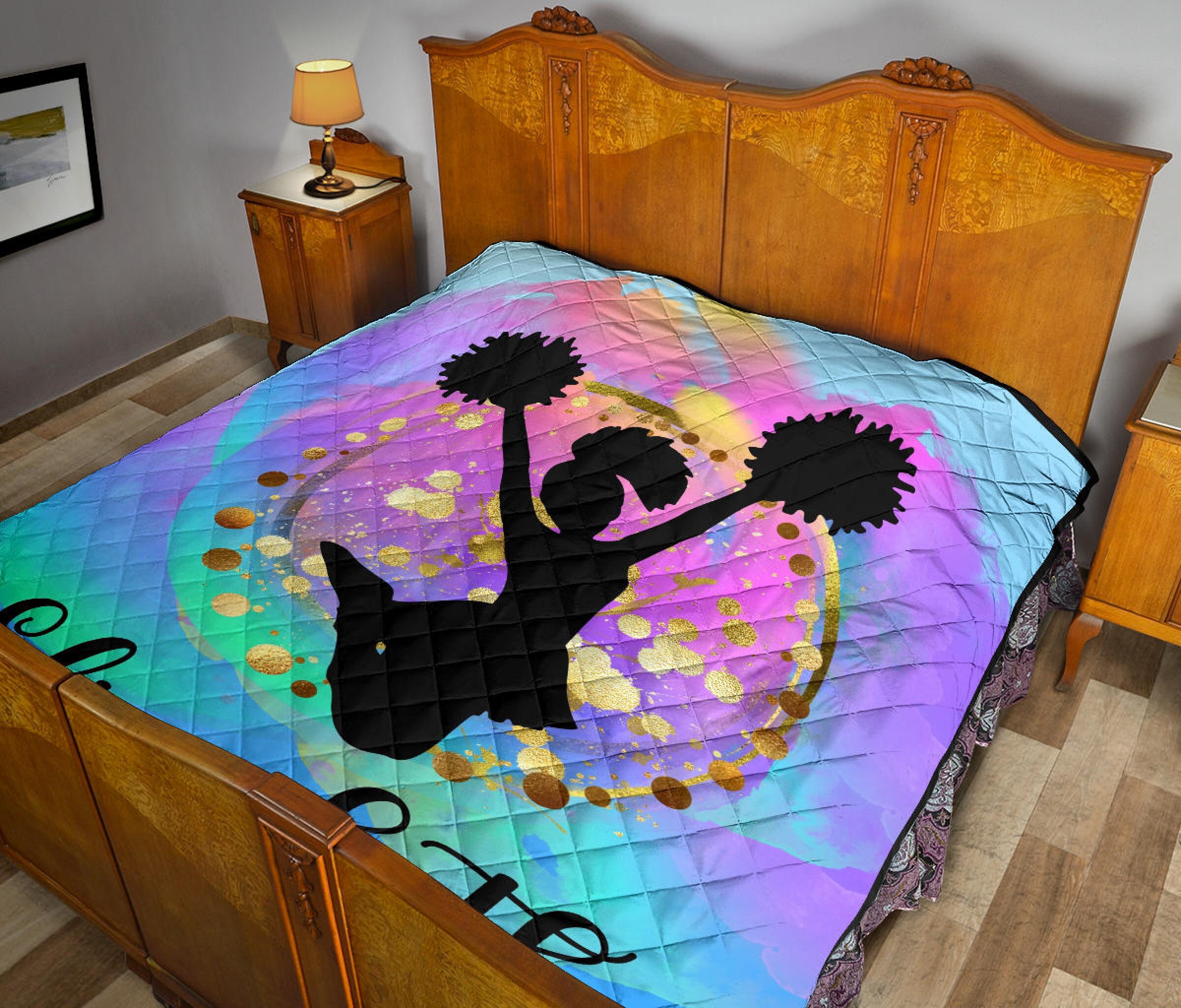 Personalized Cheerleading Quilt Cover Set for Girls - Etsy