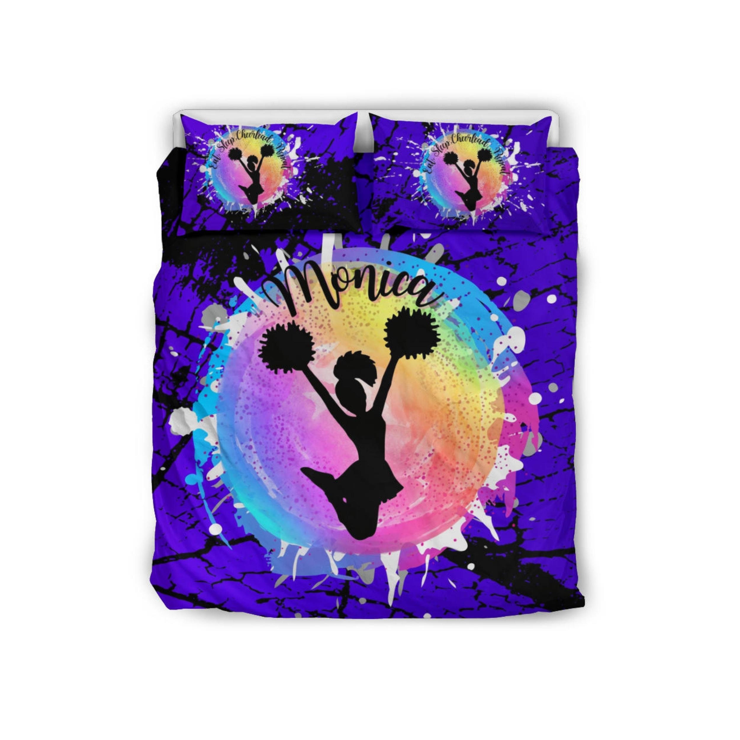 Personalized Cheerleader Bedding for Dancers Customized Bed - Etsy