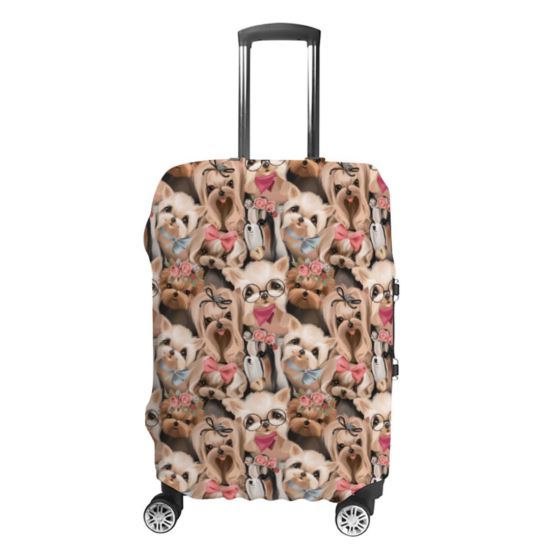 Dog Luggage Cover for Women and Girls, Cute Suitcase Protector With ...