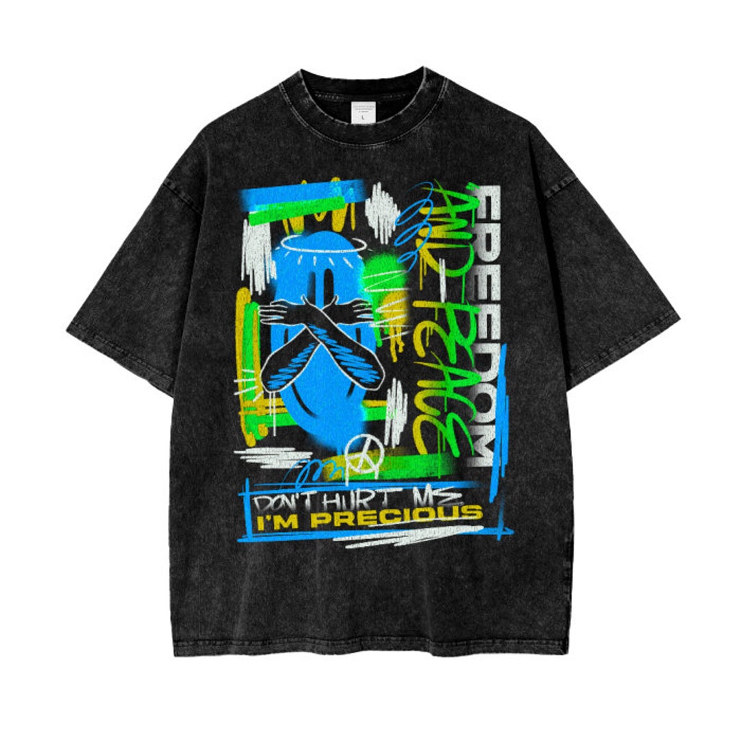 Oversized Rave Shirt for Men, Freedom Shirts, Peace Shirt, Race Tees ...