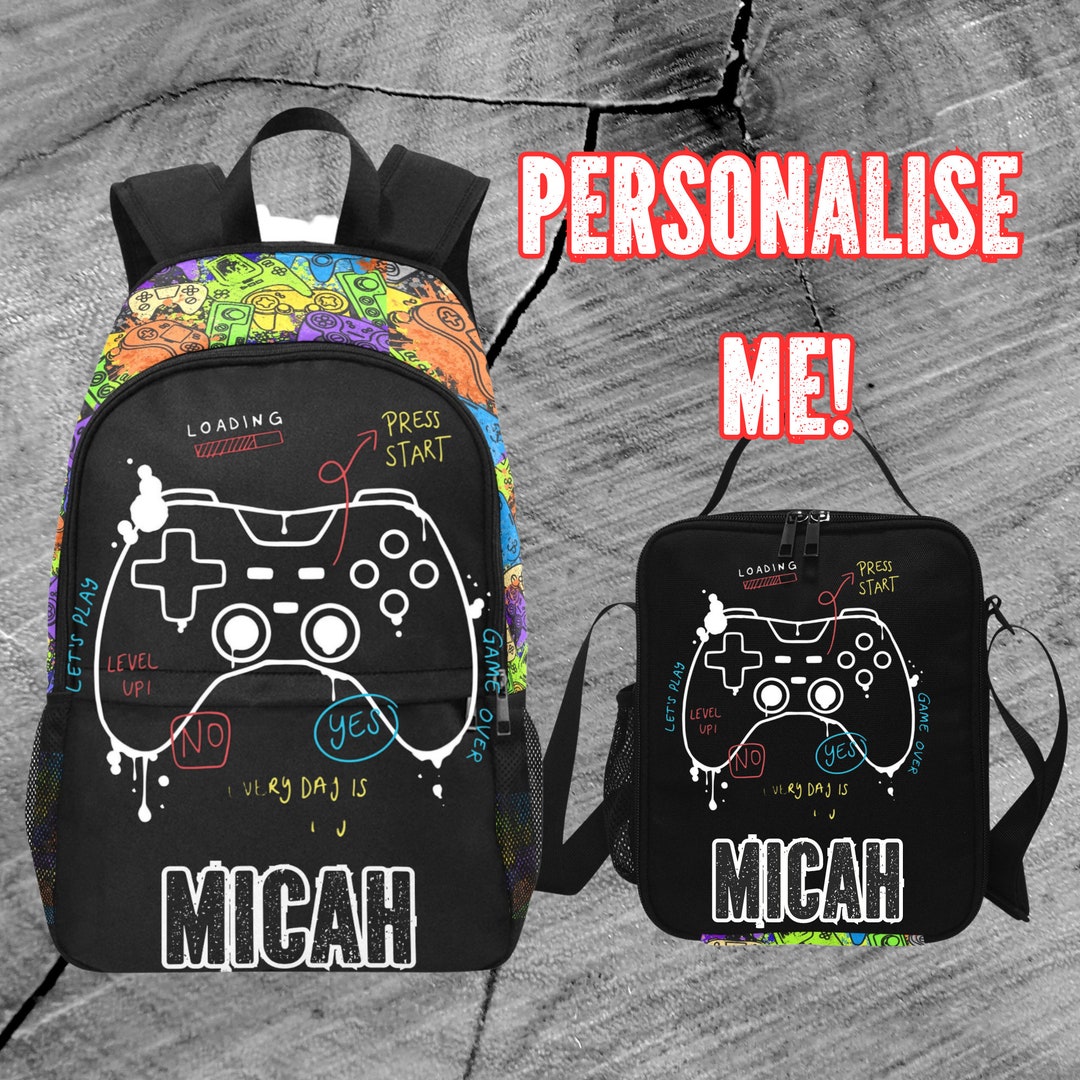 Personalized Gamer Mode on Backpack for Boys, Boy Gamer Backpack With ...