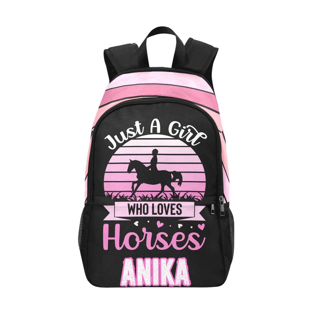 Personalized Horse Backpack and Matching Lunchbag for Girls, Horse ...