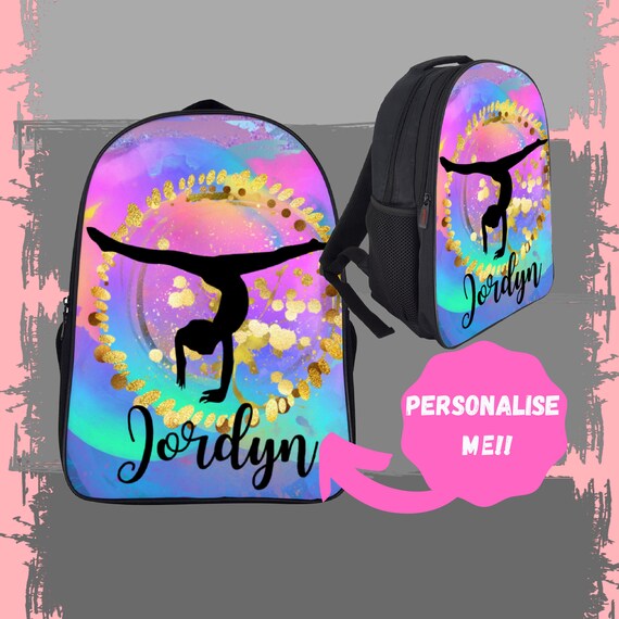 Personalized Gymnastics Backpack for Girls Custom Gymnastics | Etsy