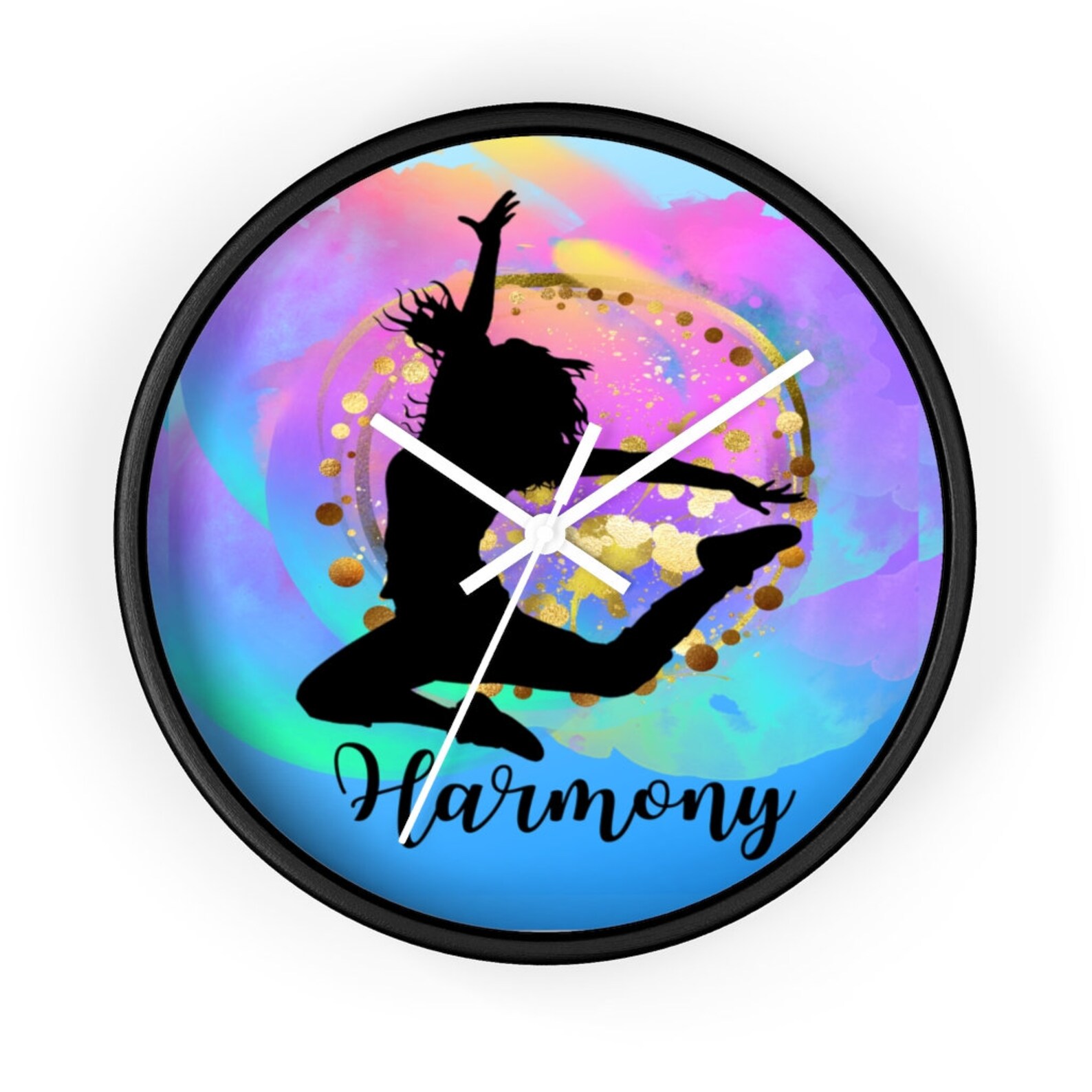 Personalized Wall Clock for Dancers Girls Dancing Clock for | Etsy