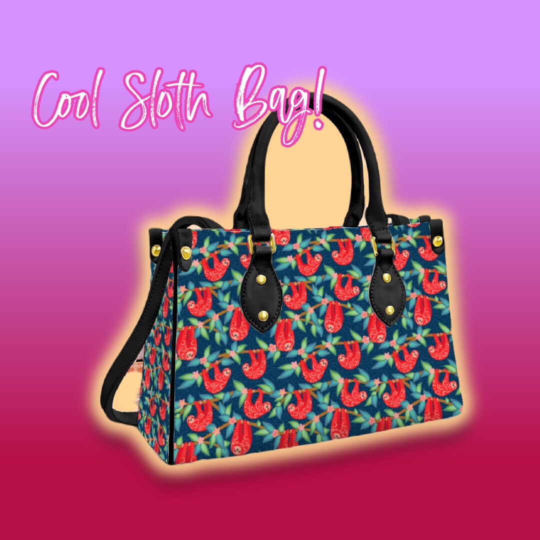 Womens Funny Sloth Handbag for Work Posh Shoulder Bag With - Etsy