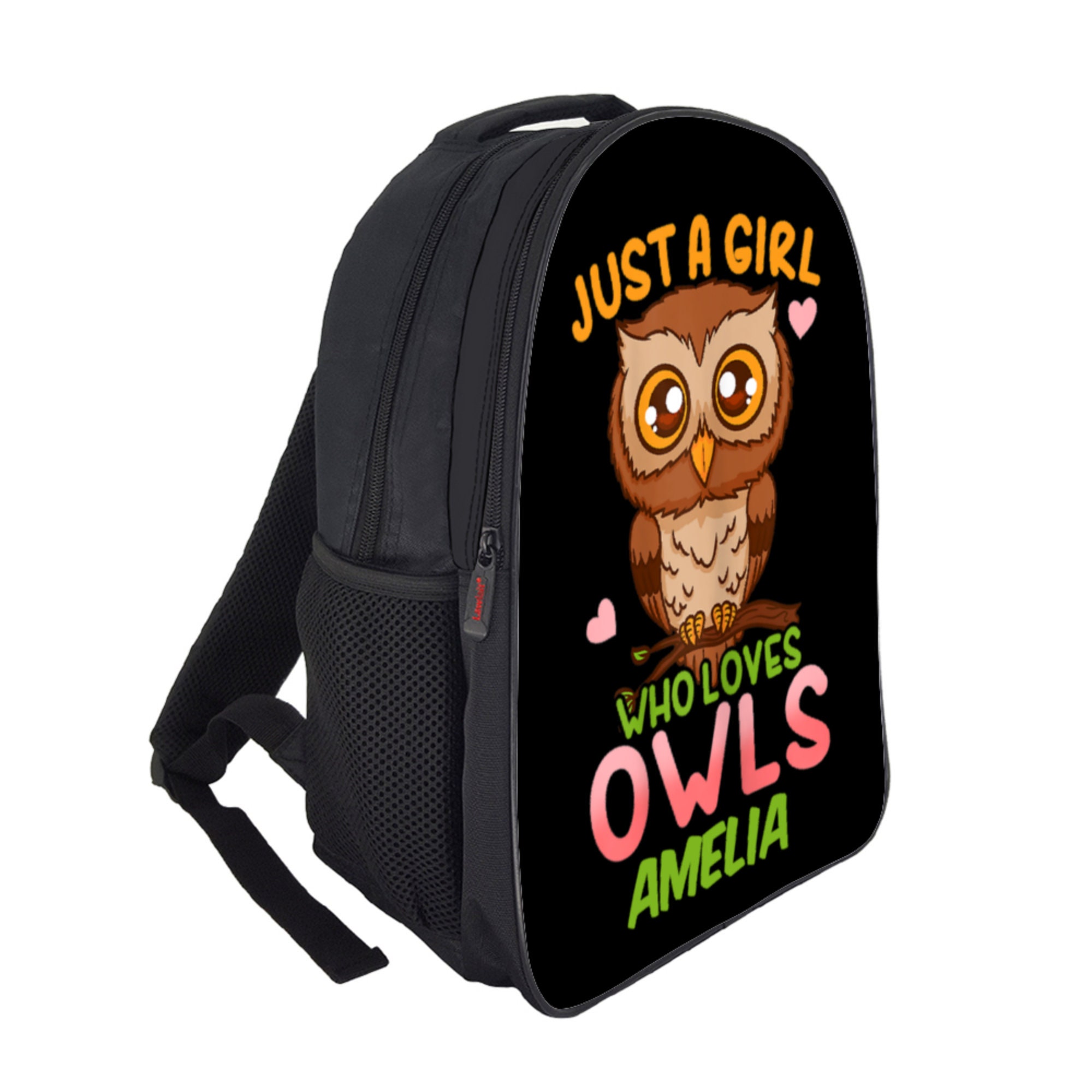 Personalized Just A Girl Who Loves Owls Backpack for Girls | Etsy