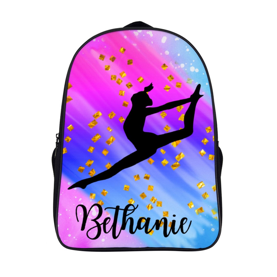 Personalized Gymnastics Backpack for Girls Colorful Bag for - Etsy