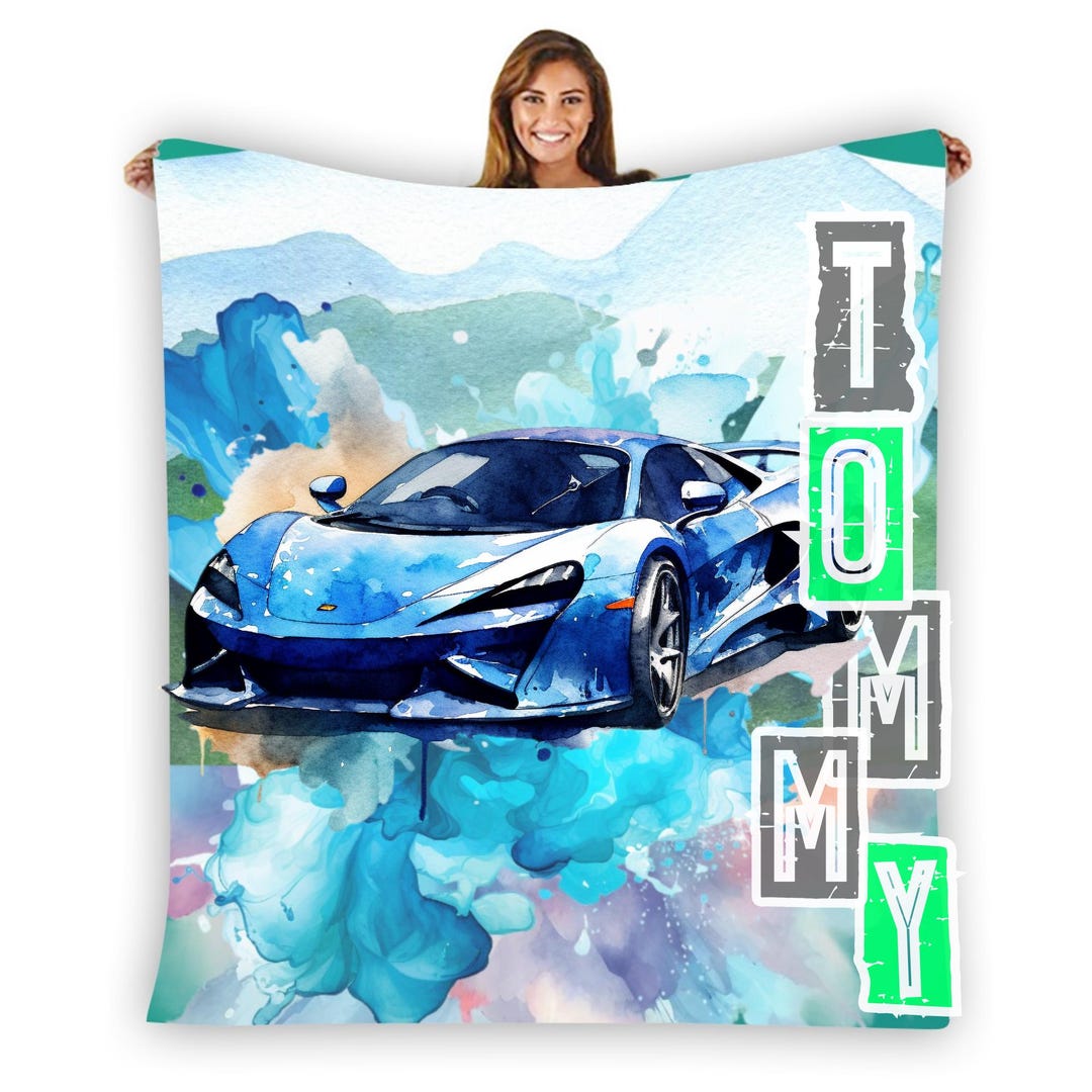 Custom Racing Blankets for Boys, Custom Racing Gifts, Super Cars ...