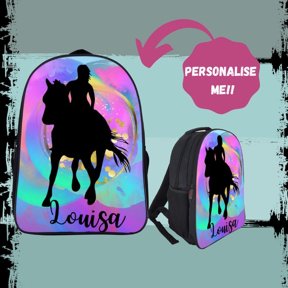 Personalized Girls Horse Backpack Kids Customized Horse | Etsy