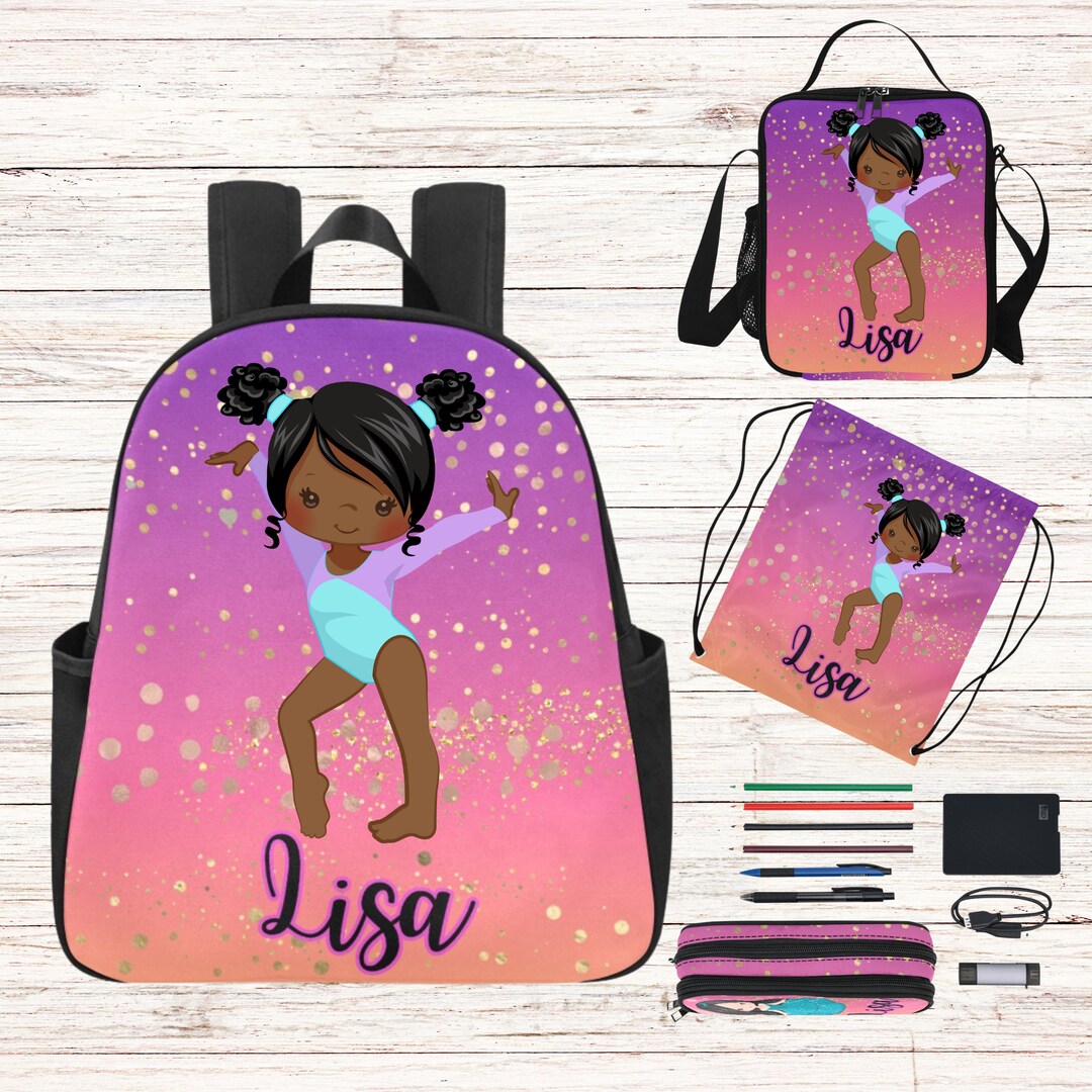 Gymnastics Backpack for Girls, Personalized Backpack for Girl Gymnast ...