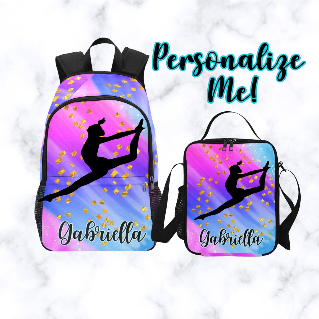 Personalized Gymnastics Backpack for Girls Colorful Bag for Gymnast ...