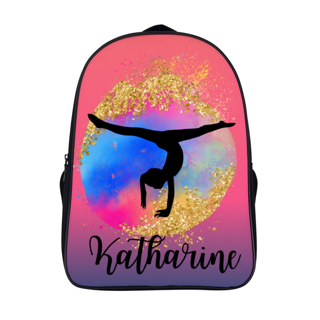 Gymnastics Backpack With Name on Personalised Backpack for Gymnasts ...