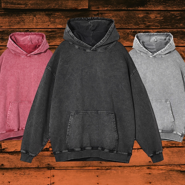 Acid Wash Hoodie - Etsy