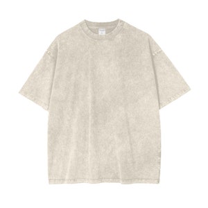 Women's Oversized Acid Washed Shirts, Oversized Stone Wash T-shirts ...