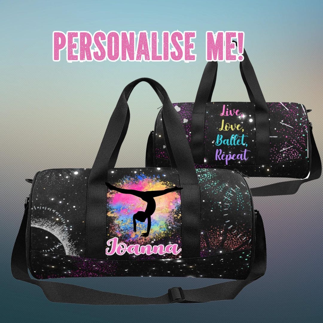 Personalized Weekender Bag for Gymnastics Girls - Customized Gymnastics ...