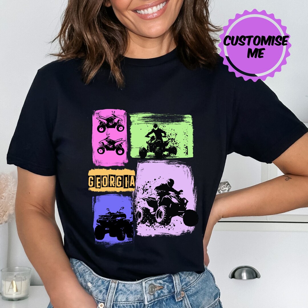 ATV Shirts for Girls With Name On Custom Atv Tshirt for Women - Etsy