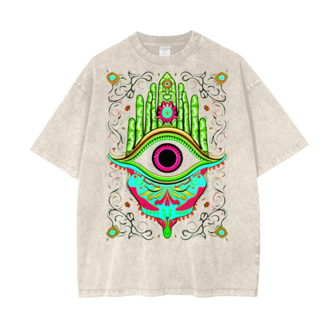 Evil Eye Shirt, Mens Rave Tshirts, Burning Man Shirts, Hamsa Shirt, All ...