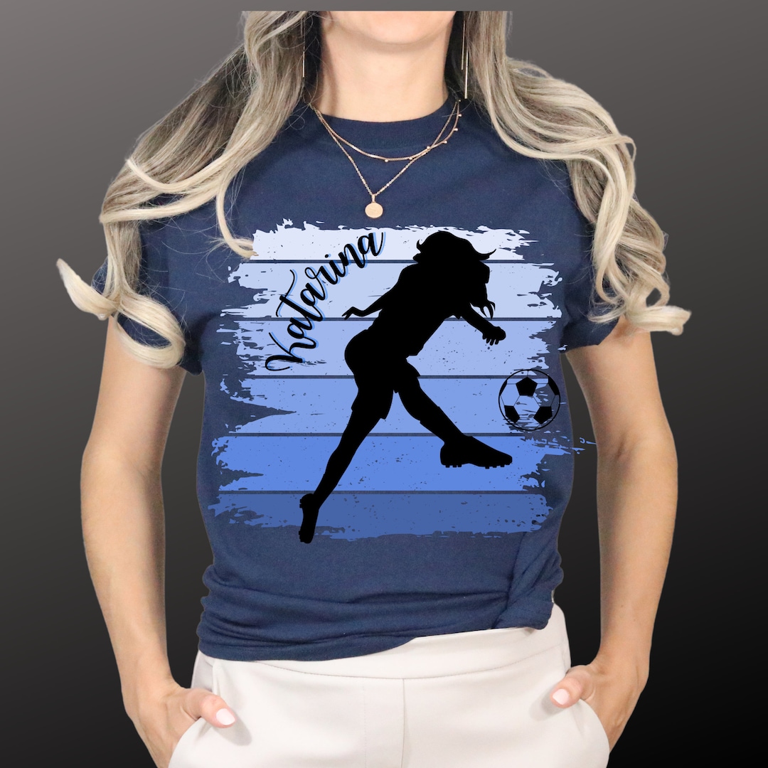 Personalized Soccer Birthday Shirt for Girls, Girls Soccer Tshirt With ...