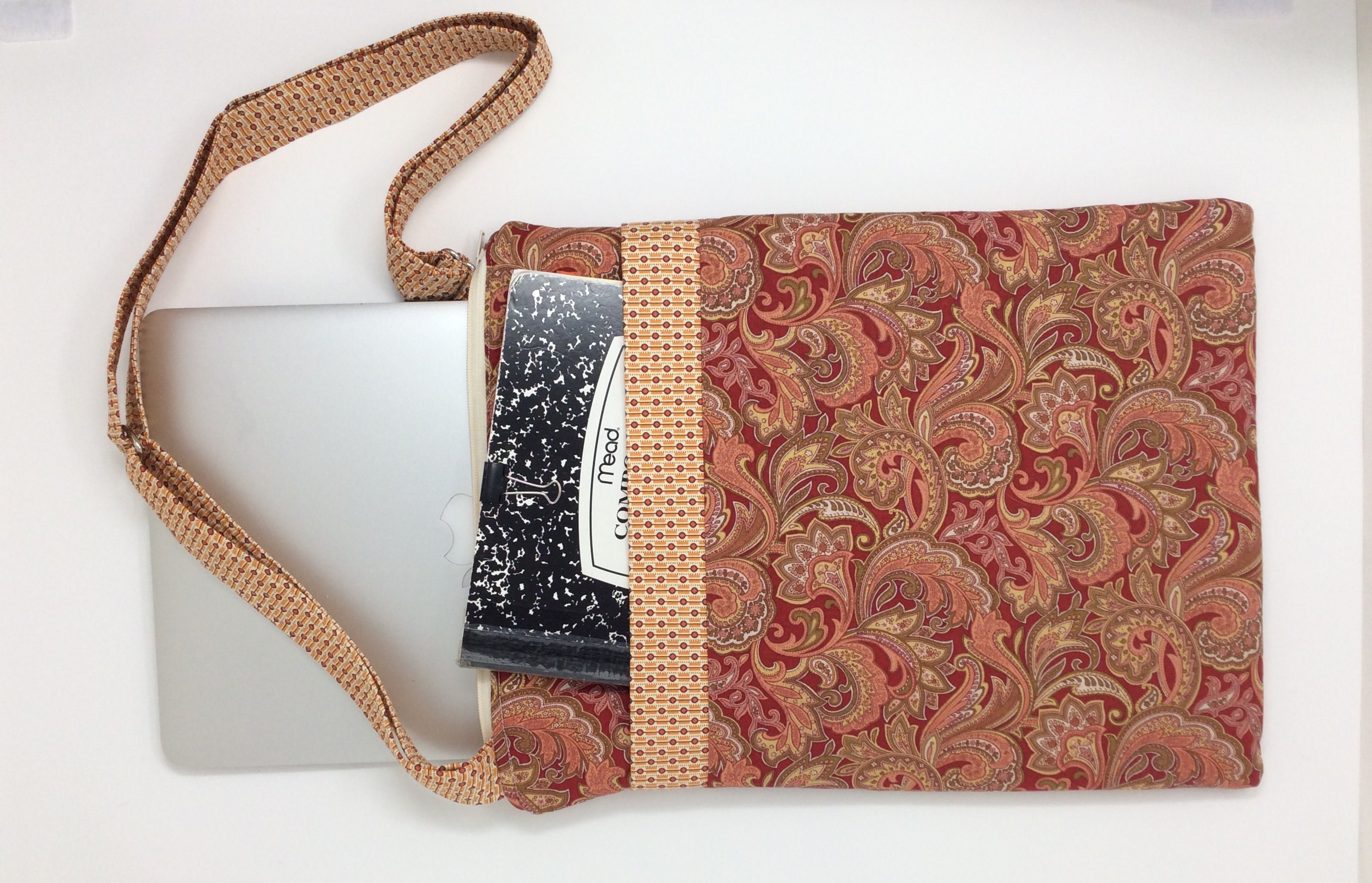 Handmade Secure Vertical Computer Case With Strap In - Etsy