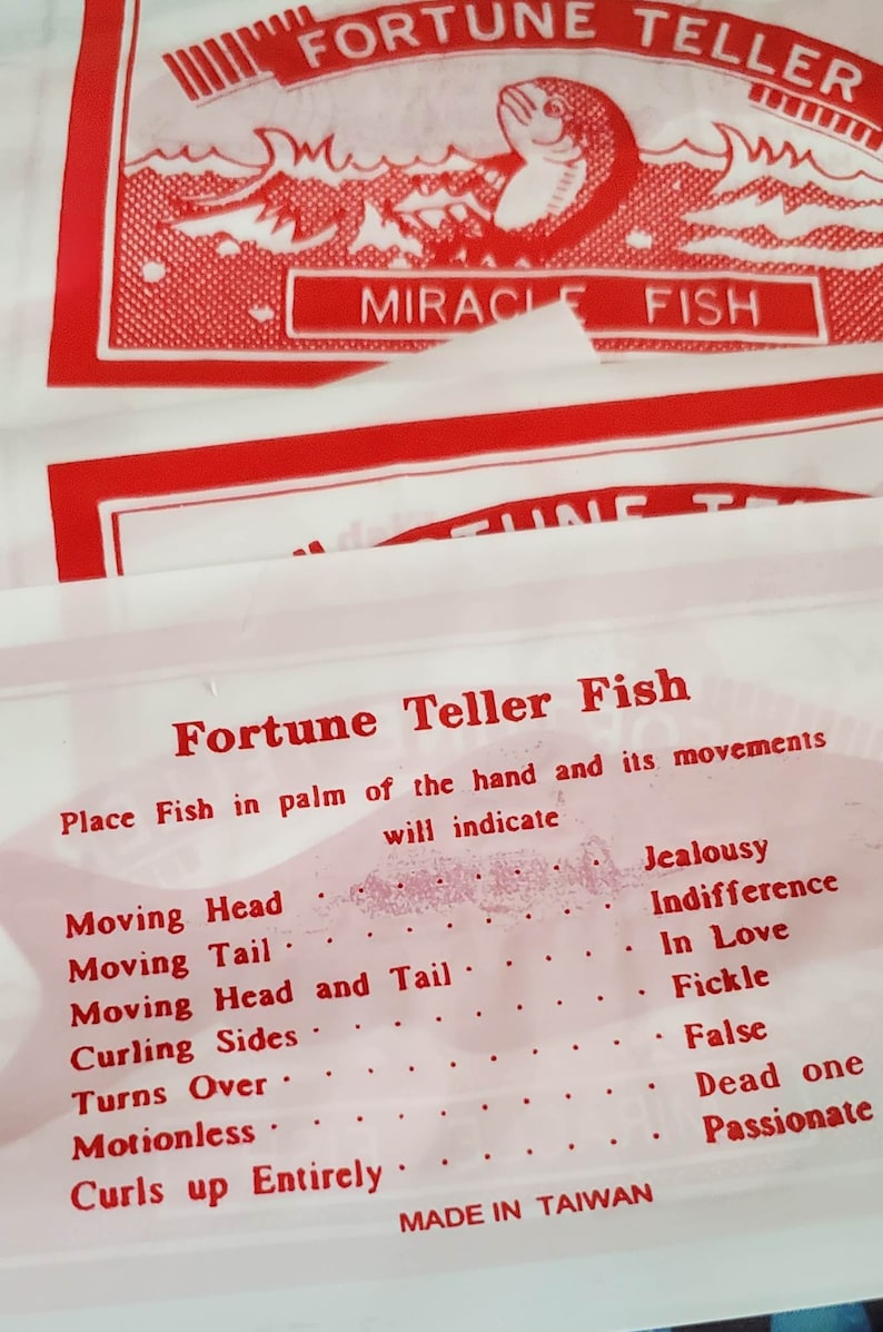 Fortune Teller/miracle Fish - Etsy