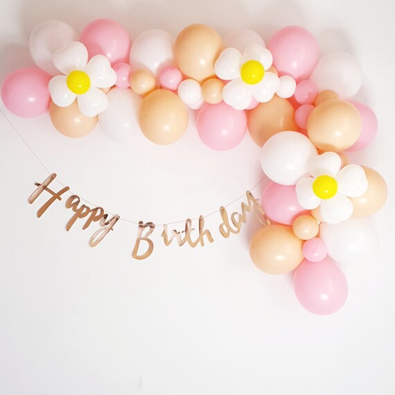 Boho Flower Balloon Garland Daisy Birthday Decorations - Etsy