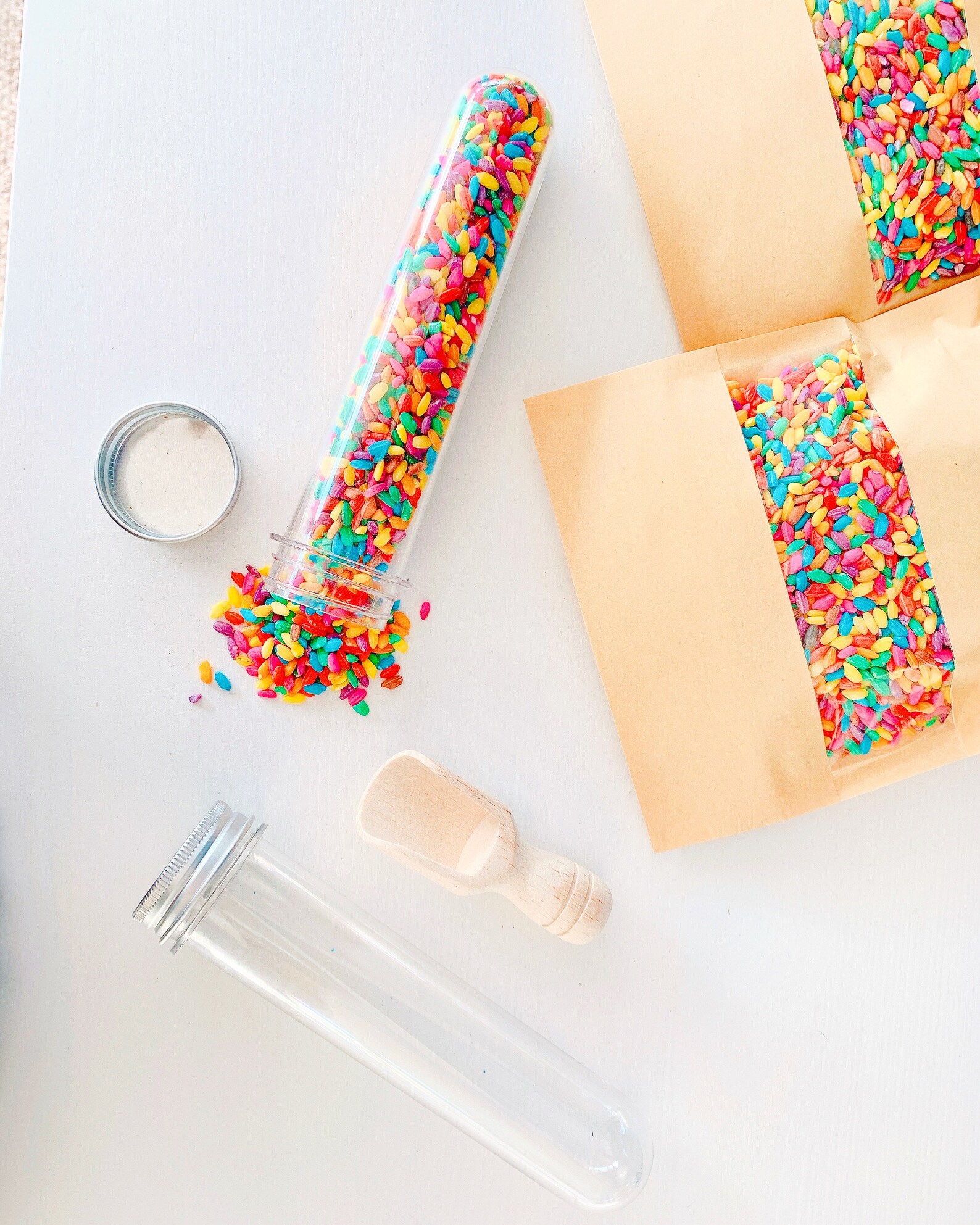 Sensory Rice Rainbow Rice Sensory Play Scooping Activity Rice - Etsy UK