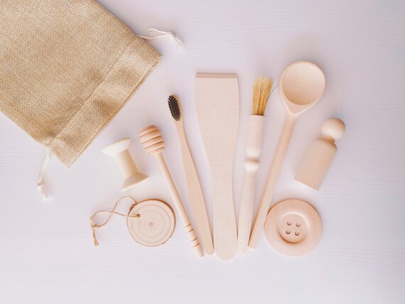 Natural Treasure Basket Top up Wooden Collection for Treasure - Etsy
