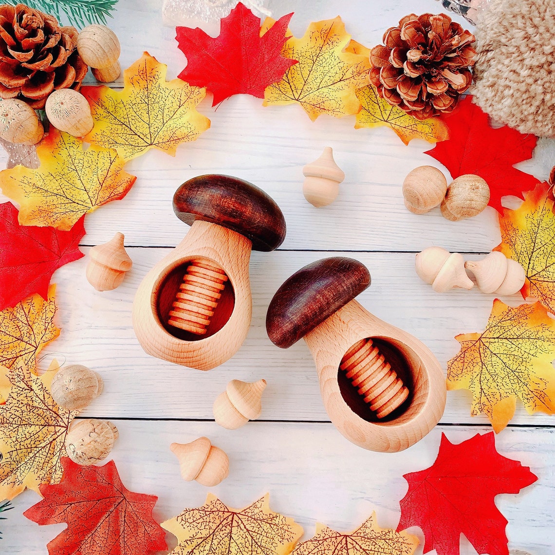 Wooden Nut Cracker for Toddlers Fine Motor Skills Wooden Toys - Etsy UK