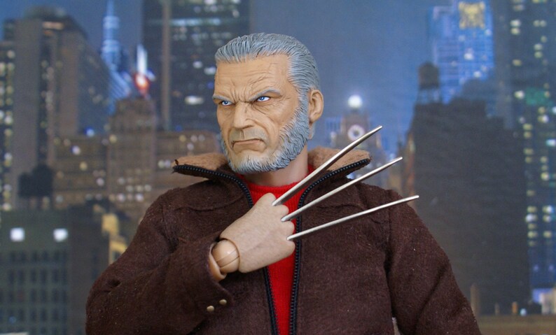 1/6 Custom Marvel Old Man Logan Head Sculpt by Numo for Action Figure ...