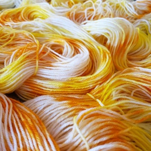 Candy Corn - Hand Dyed Variegated Yarn - Superwash Merino Wool/nylon ...
