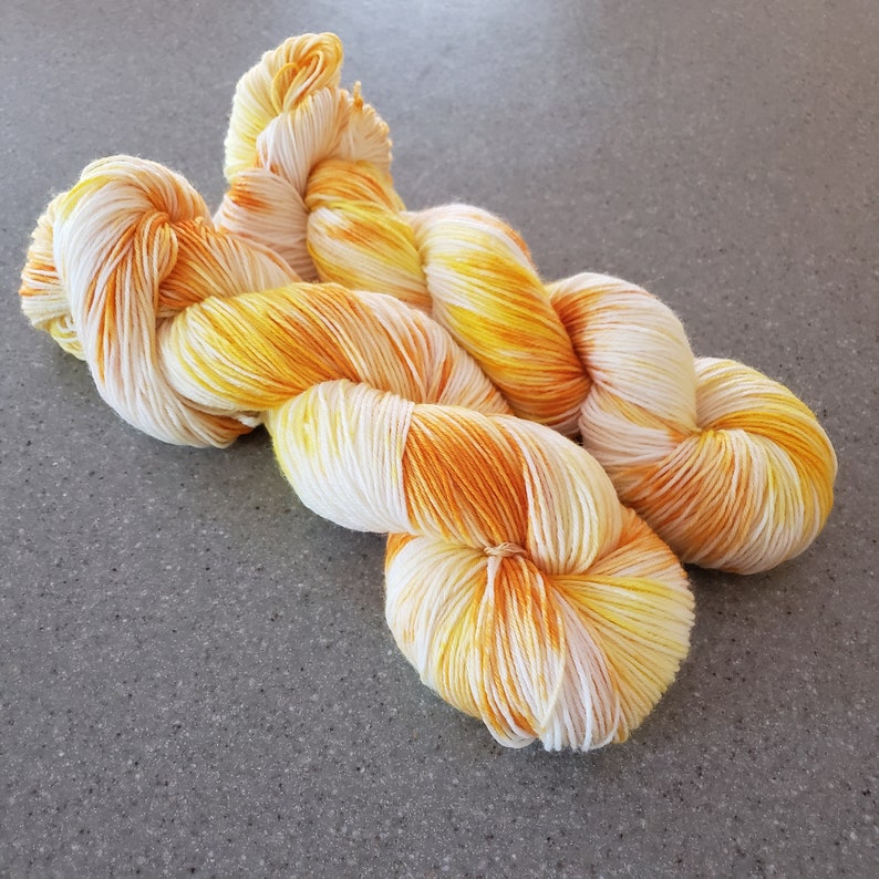 Candy Corn - Hand Dyed Variegated Yarn - Superwash Merino Wool/nylon ...