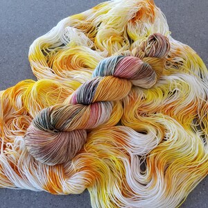 Candy Corn - Hand Dyed Variegated Yarn - Superwash Merino Wool/nylon ...