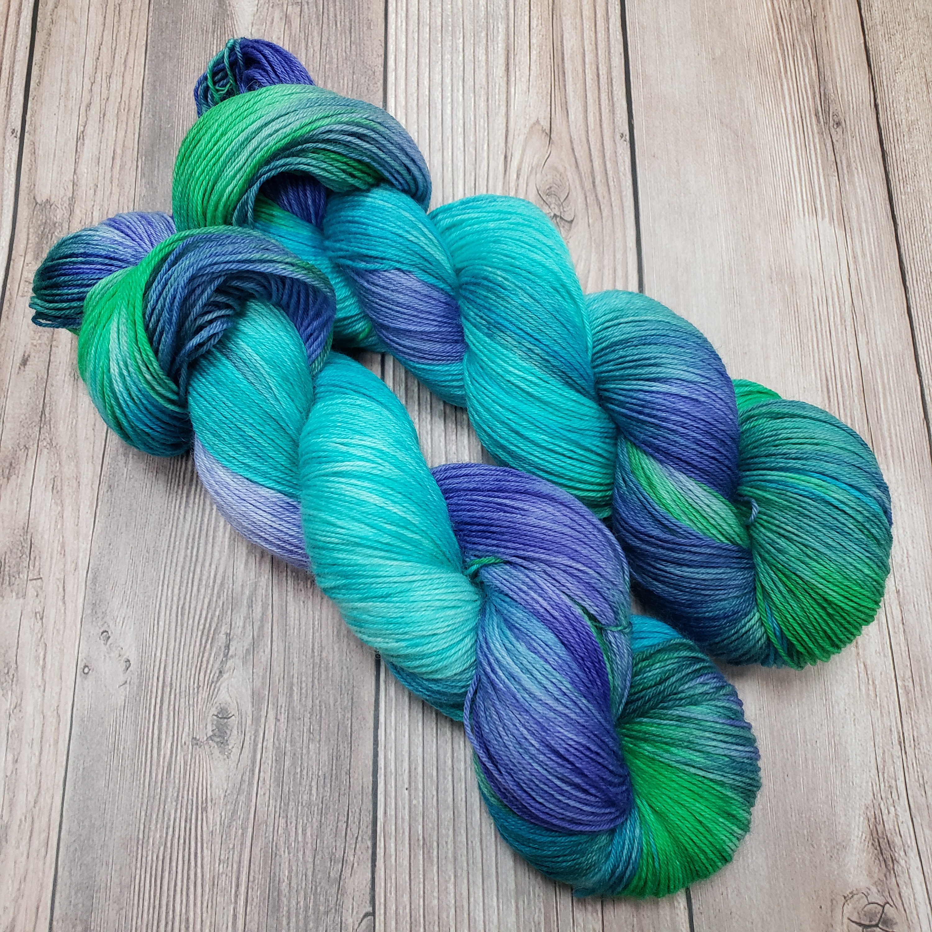 Mermaid Hair Hand Dyed Variegated Yarn Superwash Merino - Etsy