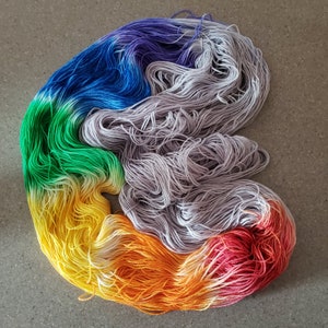 Everyday Pride - Hand Dyed Rainbow Variegated Yarn - Superwash Merino ...