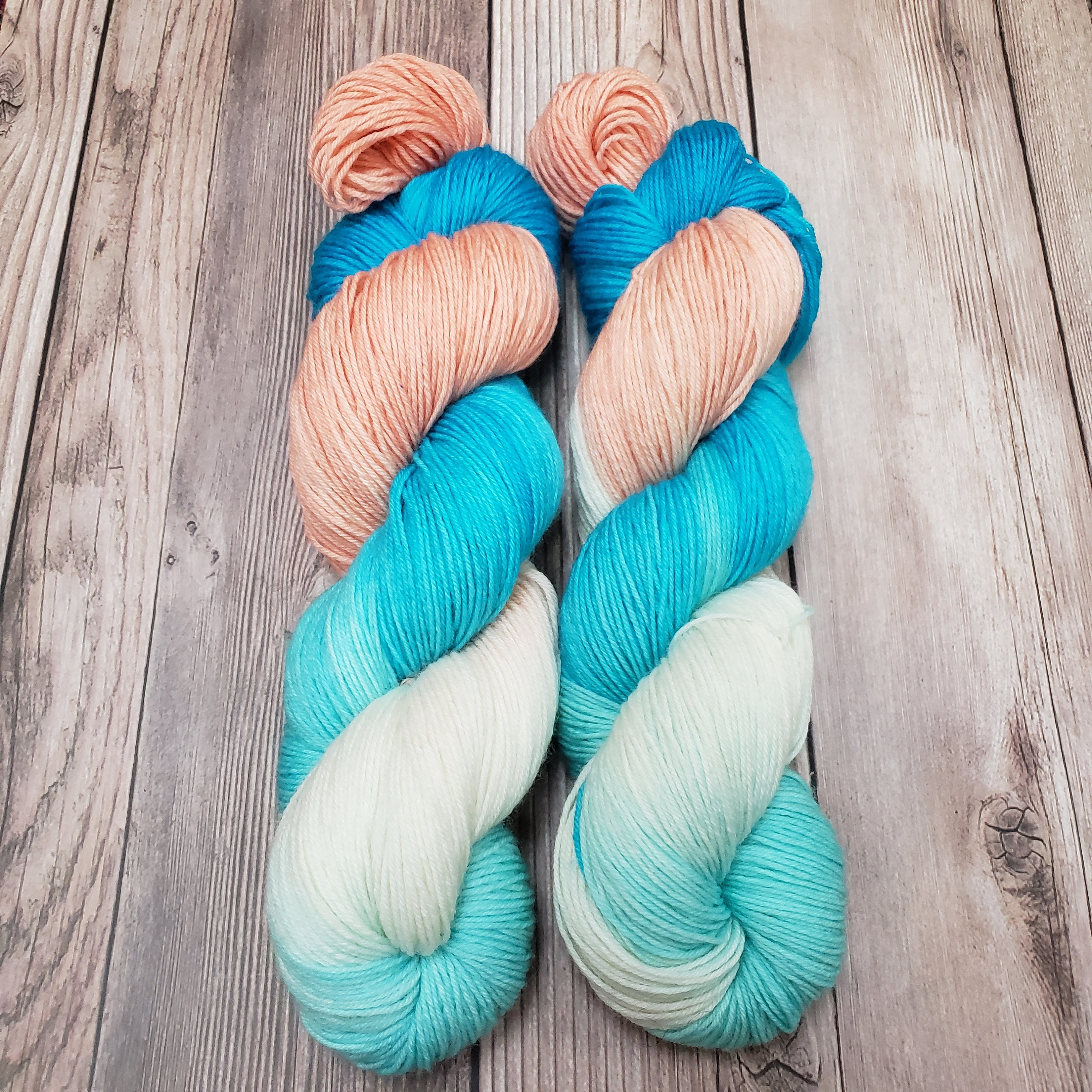 Coral Reef Hand Dyed Variegated Yarn Superwash Merino | Etsy