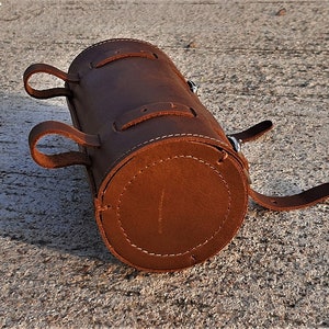 Bicycle Saddle Bag Brown Vintage Leather Tool Bag Motorcycle - Etsy
