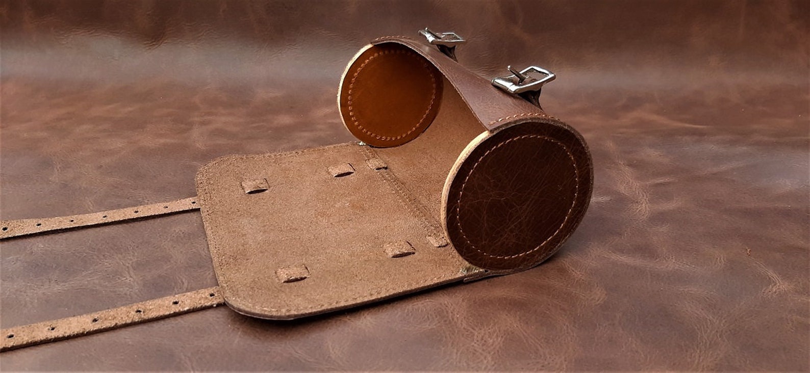 Bicycle Saddle Bag Brown Vintage Leather Tool Bag Motorcycle - Etsy