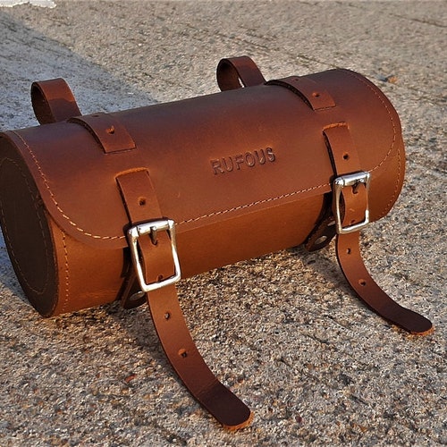 Bicycle Saddle Bag Brown Vintage Leather Tool Bag Motorcycle | Etsy