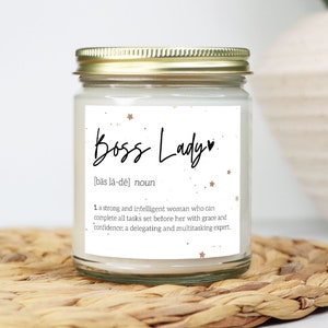 Boss Lady Gift | Boss Lady Candle | Gift for Women | Coconut Soy Candle ...