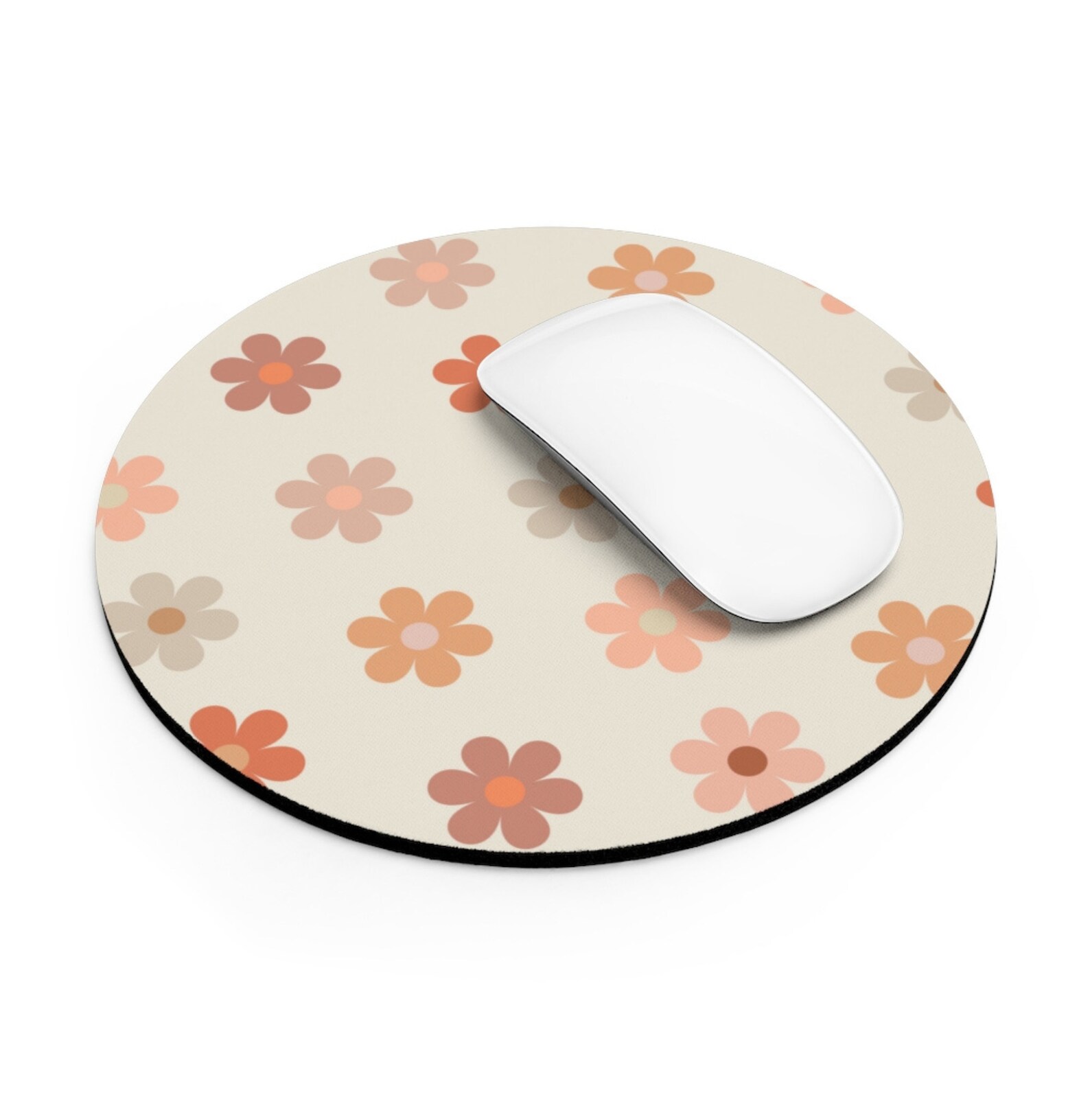 Boho Daisies Mouse Pad Neutral Aesthetic Office Decor - Etsy