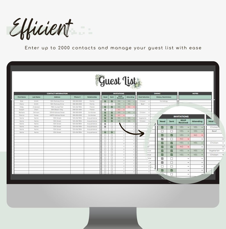 Ultimate Event Planning Template for Google Sheets Automated - Etsy