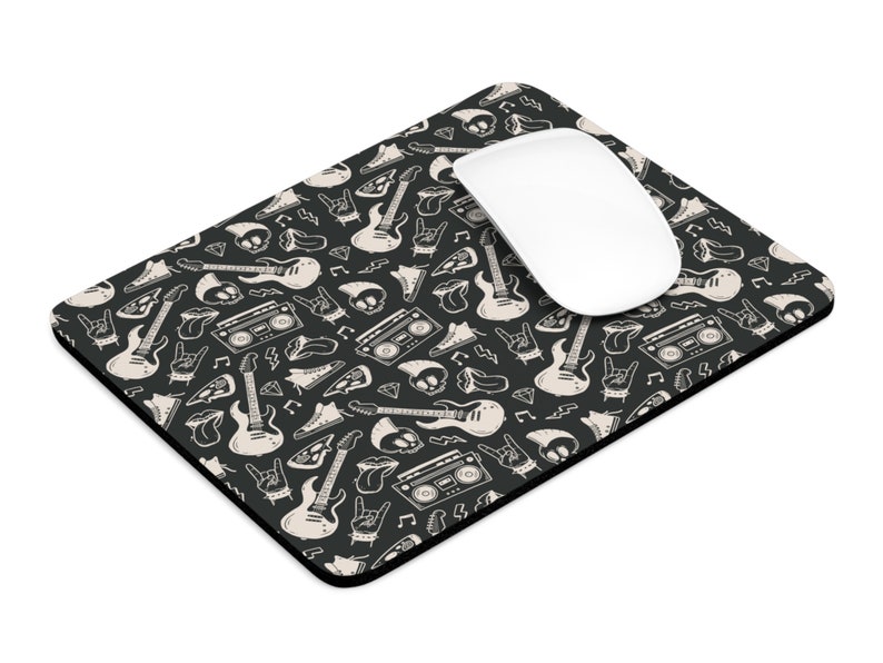 Punk Rock Mouse Pad | Fun Office Decor | Grunge Computer Mousepad ...