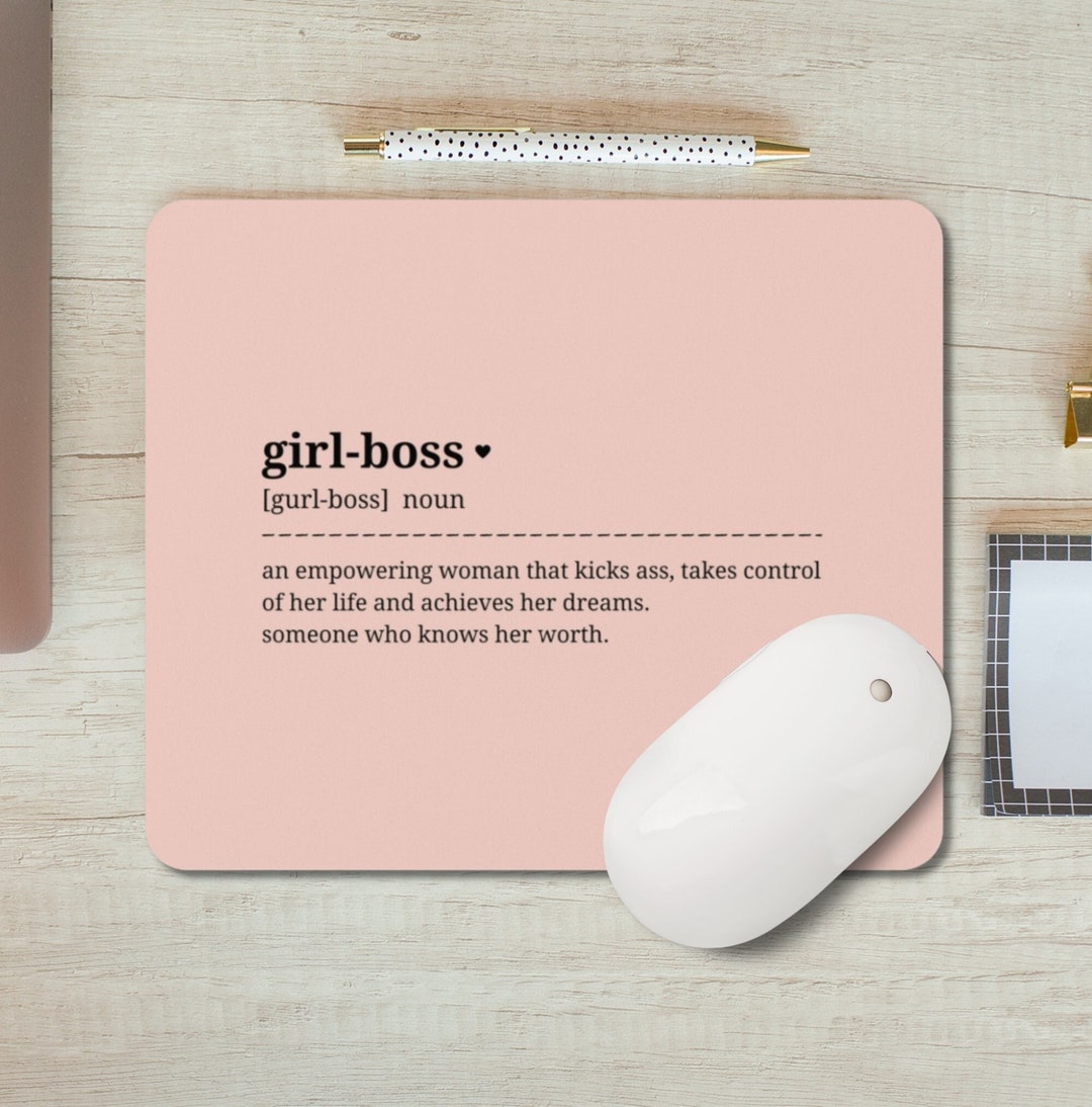 Girl Boss Mouse Pad | Boss Lady Mousepad | Coworker Gift | Promotion ...