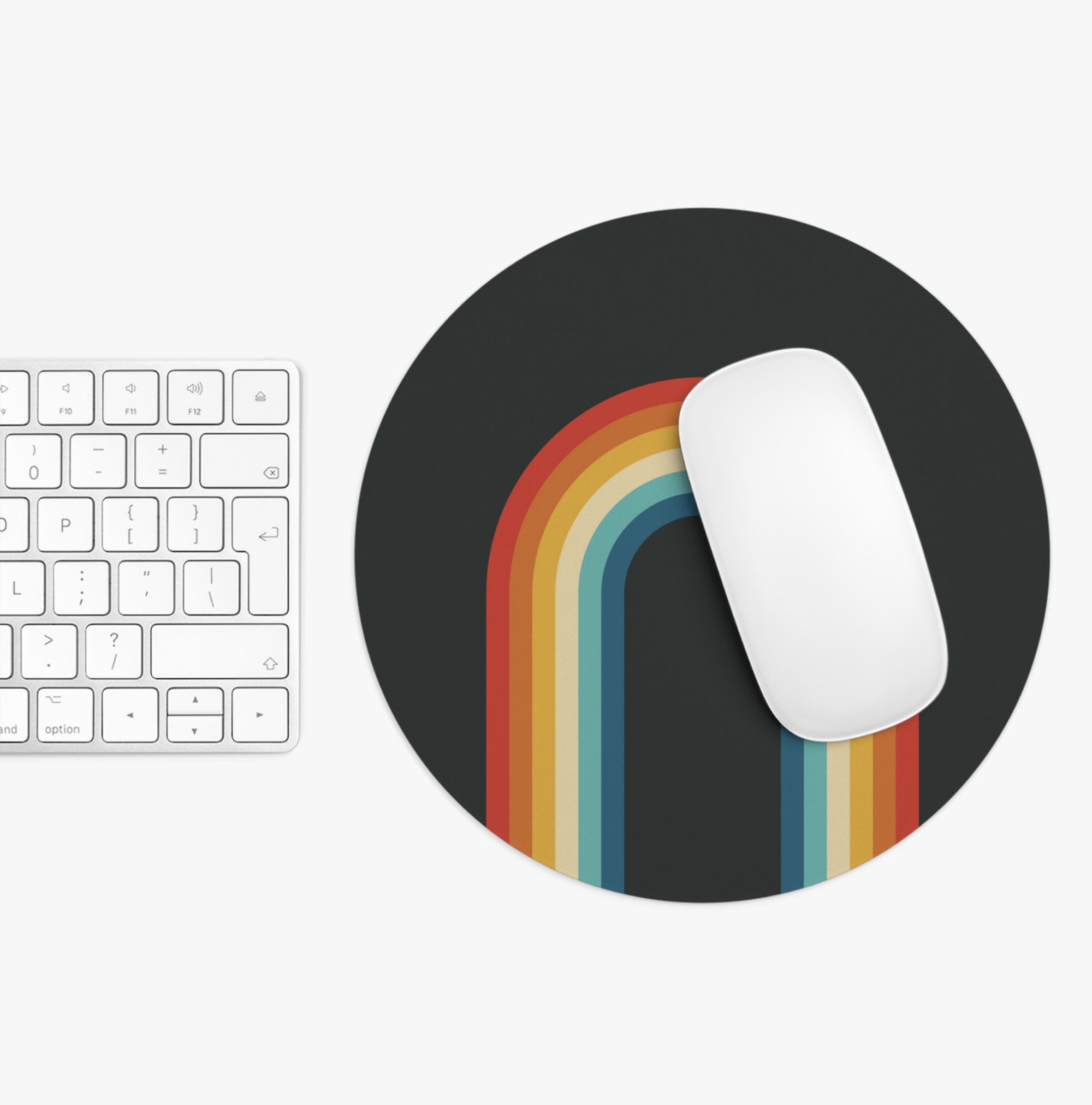 Rainbow Mouse Pad | Retro Office Decor | Pride Computer Mousepad | Cute ...